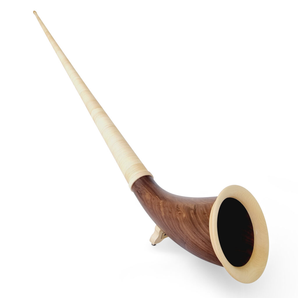Alphorn Modell Solist Walnuss Tonart Fis/Ges | Alphorn RIEGER